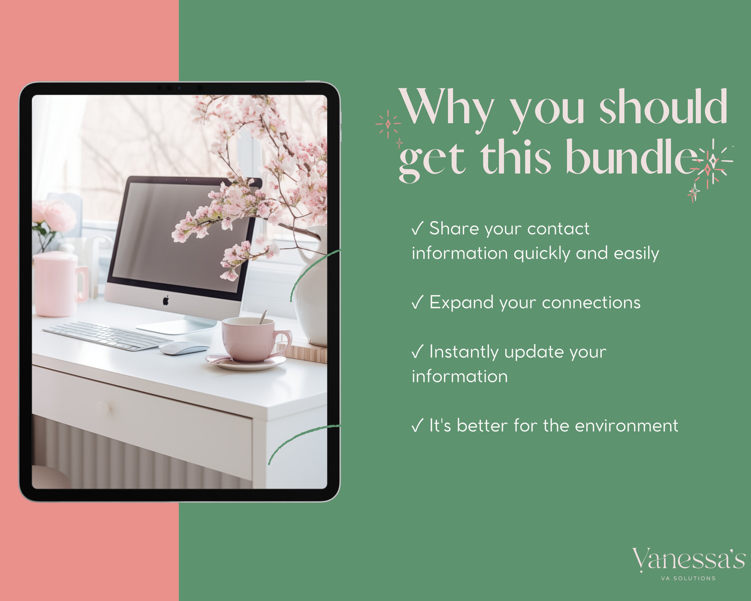 Interactive Digital Business Card Templates: VA Networking Bundle ...