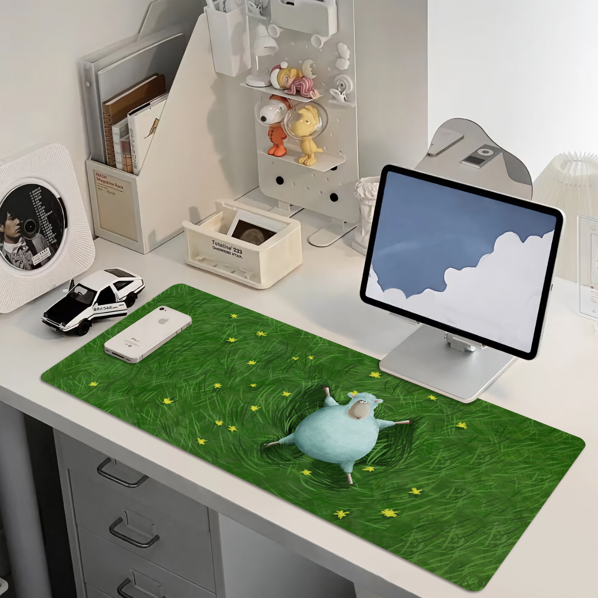 Cute Gaming Mouse Pad, Cartoon Desk Mat, Computer Keyboard Office ...