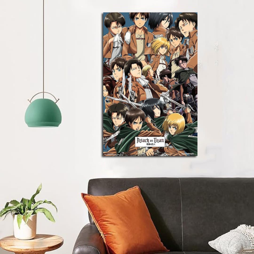 Attack on Titan Anime Poster Custom Canvas Prints Photos - Etsy