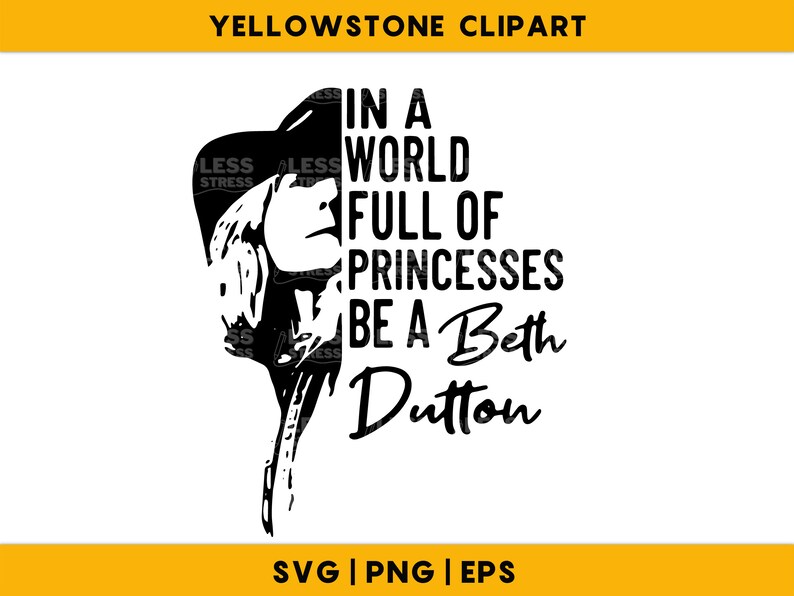 Yellowstone Beth Dutton Clipart Dutton Ranch Layered Svg - Etsy UK