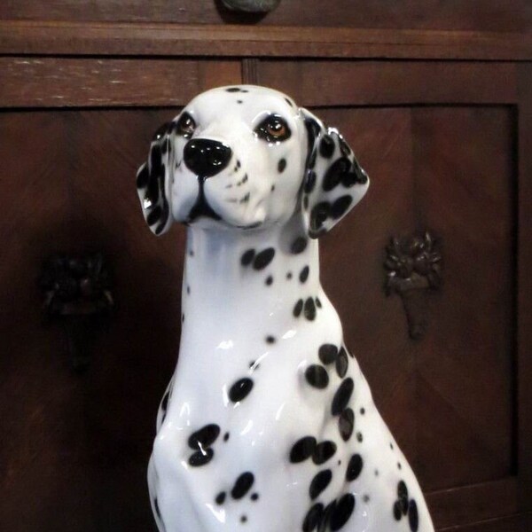 Ceramic Dalmatian Figurine - Etsy