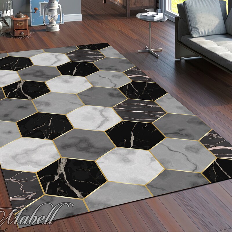 Hexagonal Rug - Etsy