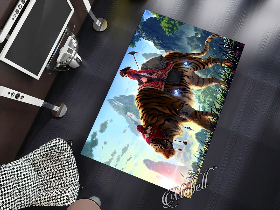 Anime Rug, Anime Girl Themed Rug, Nonslip Area Rug, Cute Rug, Colorful ...