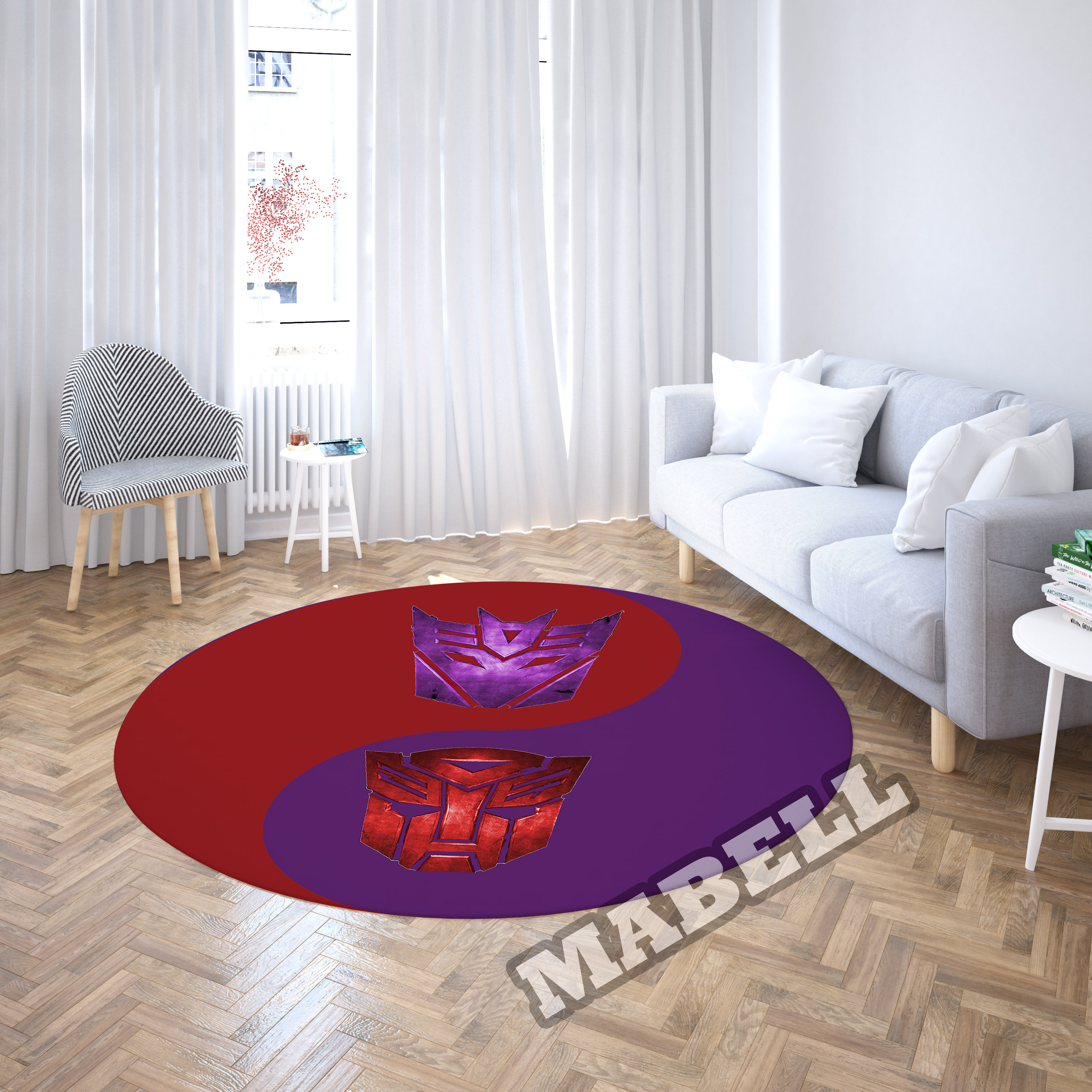 Ying Yang Optimus Prime Megatron Rug Kids Room Rug Nonslip - Etsy