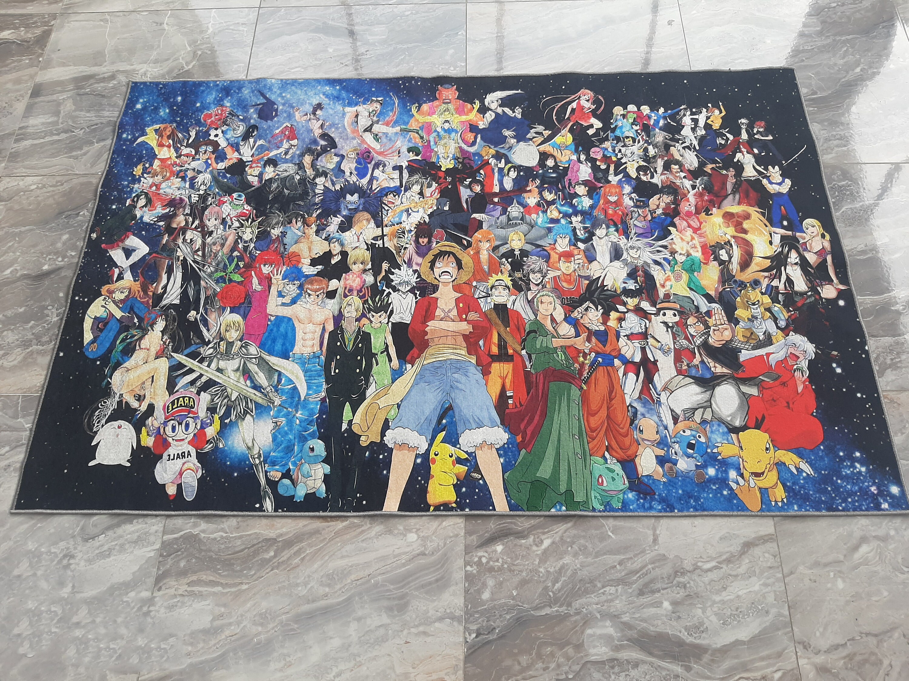 Anime Rug All Anime Patterned Non-slip Rug Anime Png Rug - Etsy