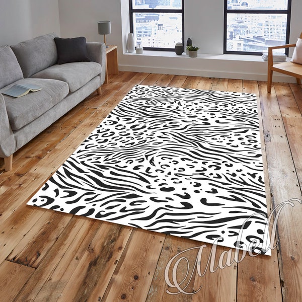 Black White Leopard - Etsy