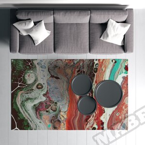 Marble Patterns Design Rug, Living Room Rug, Nonslip Area Rug, Bedroom ...