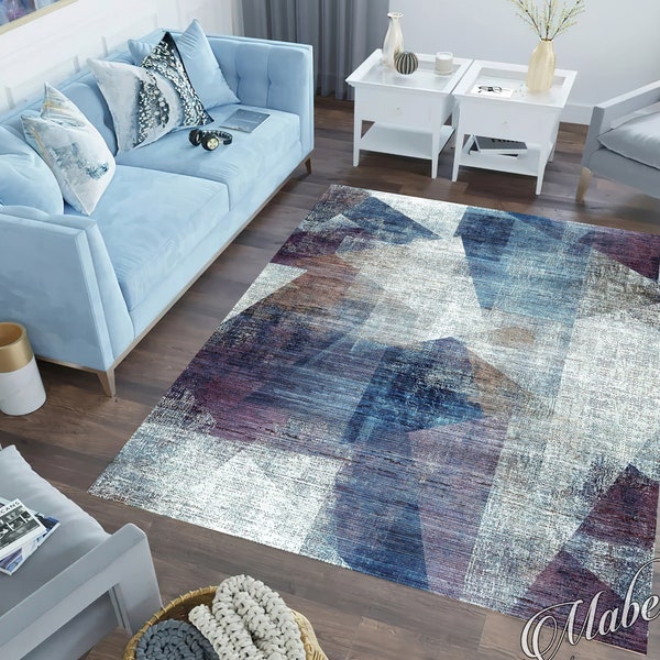Modern Abstract Rug - Etsy