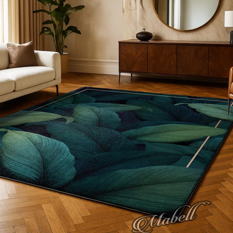 Leaf Rug - Etsy