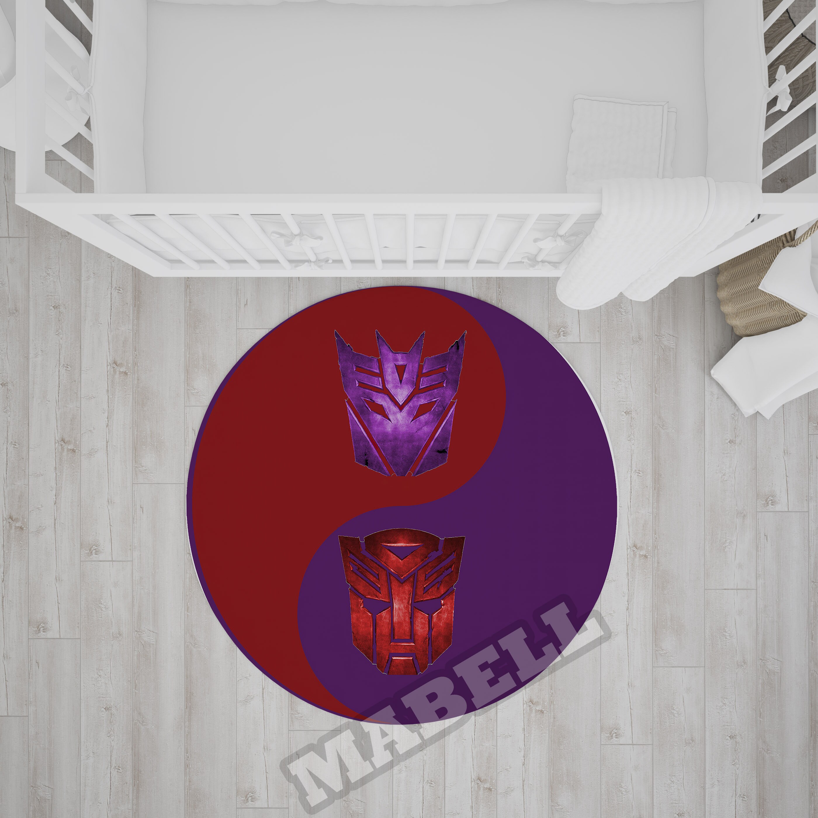 Ying Yang Optimus Prime Megatron Rug Kids Room Rug Nonslip - Etsy