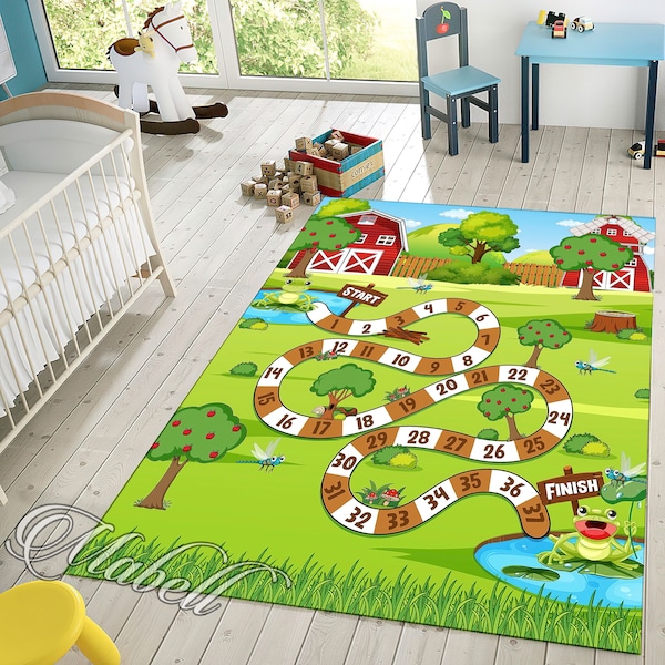 Kids Farm Playmat - Etsy
