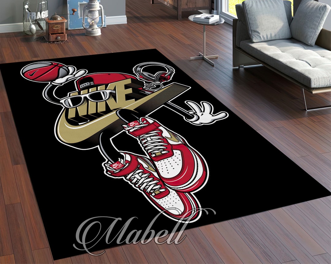Basketball Rug, Jordan Rug, Living Room Decor, Living Room, Kids Room ...