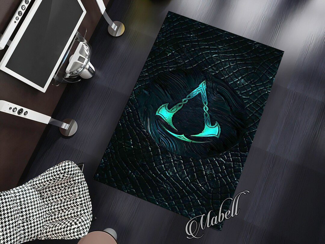 Assassin Rug, Assassin Logo Themed Rug, Kids Room Rug, Living Room Rug ...