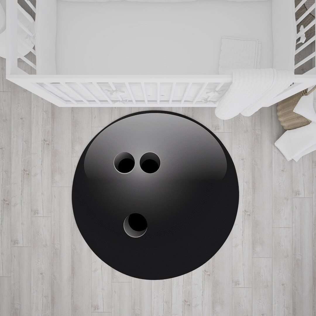 Bowling Ball Rug, Kids Room Rug, Nonslip Area Rug Kids Room Decor Rug ...