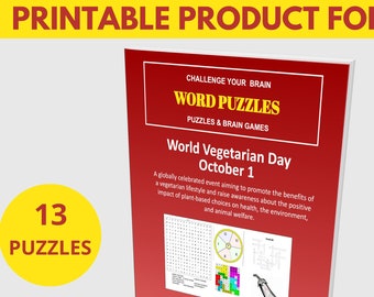 Vegetable Word Search Puzzle With Answer Sheet Family Activities ...