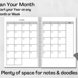 12-month Weekly Planner (undated) Panda Series Vol. 1 Spiral Bound - Etsy