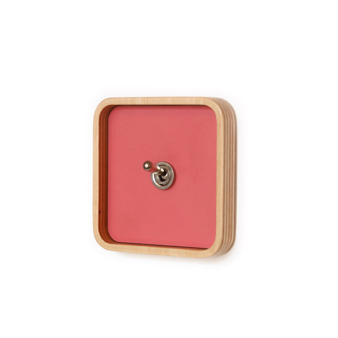 Single Color Square Plywood Minimal Light Switch - Etsy