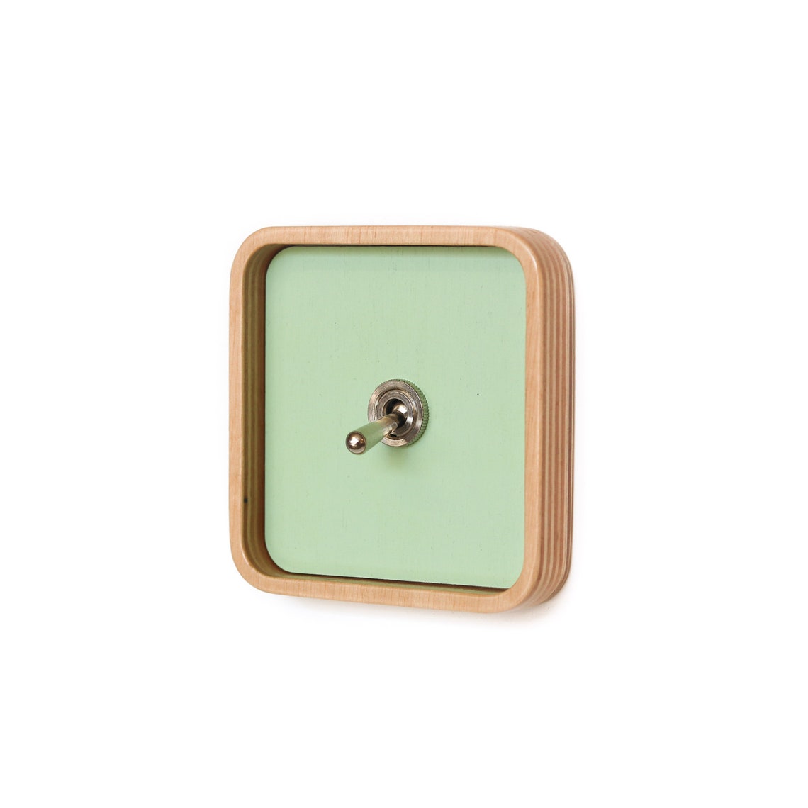Single Color Square Plywood Minimal Light Switch - Etsy