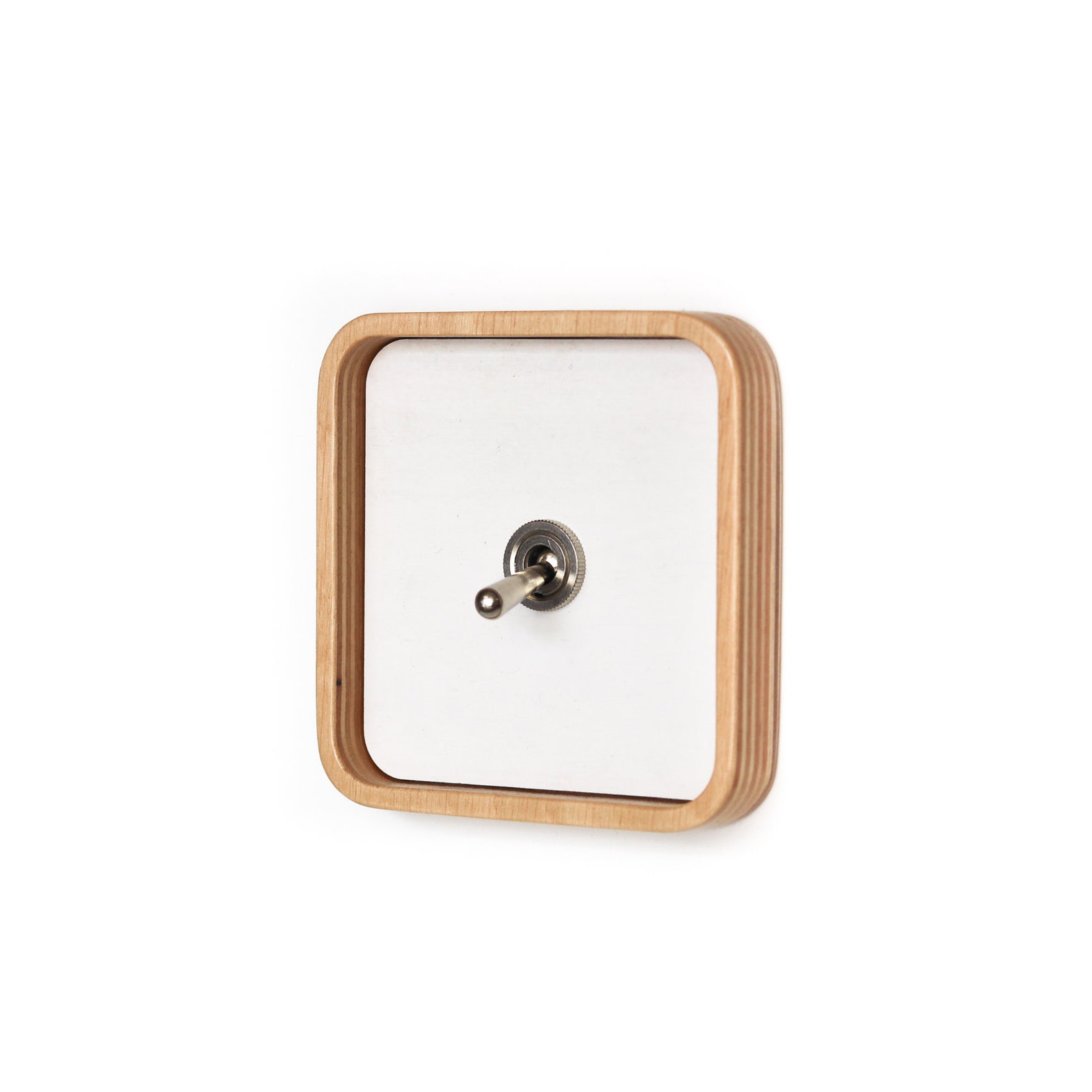 Single Color Square Plywood Minimal Light Switch - Etsy