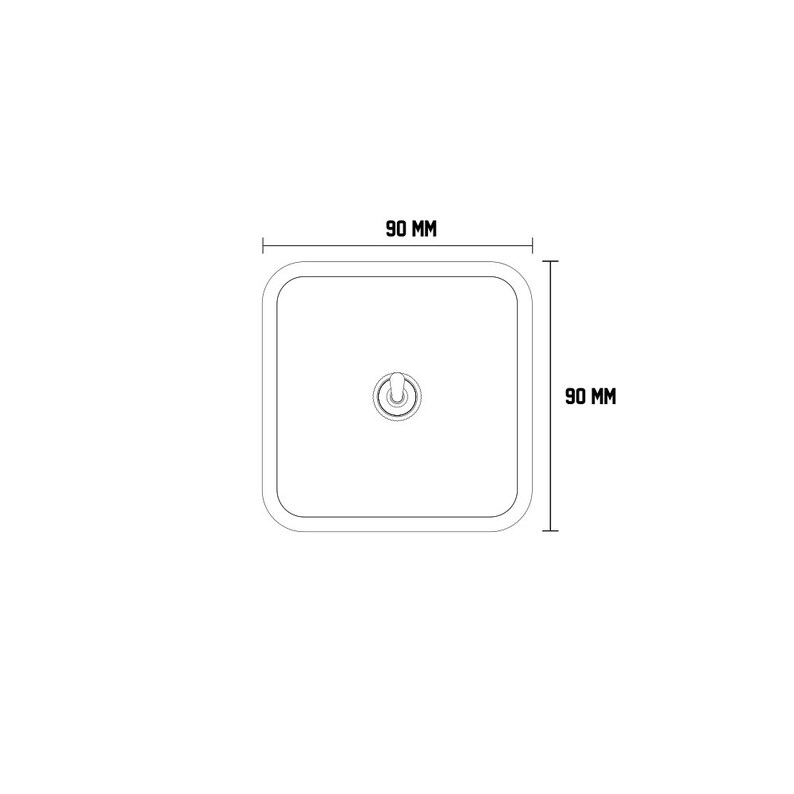 Single Color Square Plywood Minimal Light Switch - Etsy