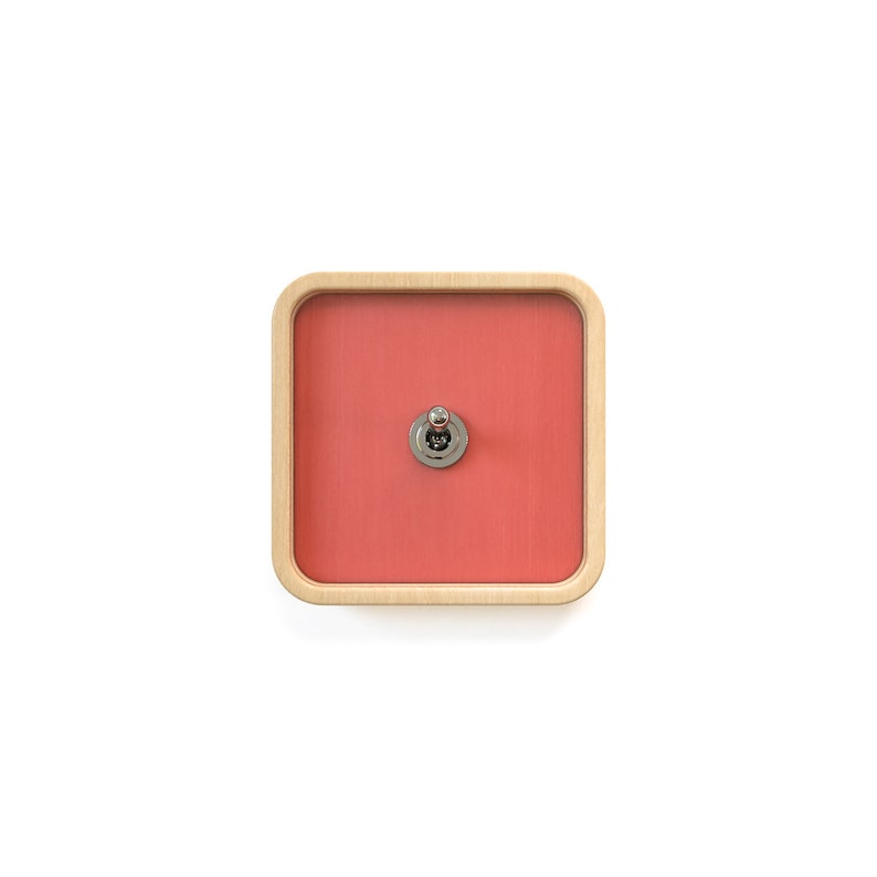 Single Color Square Plywood Minimal Light Switch - Etsy