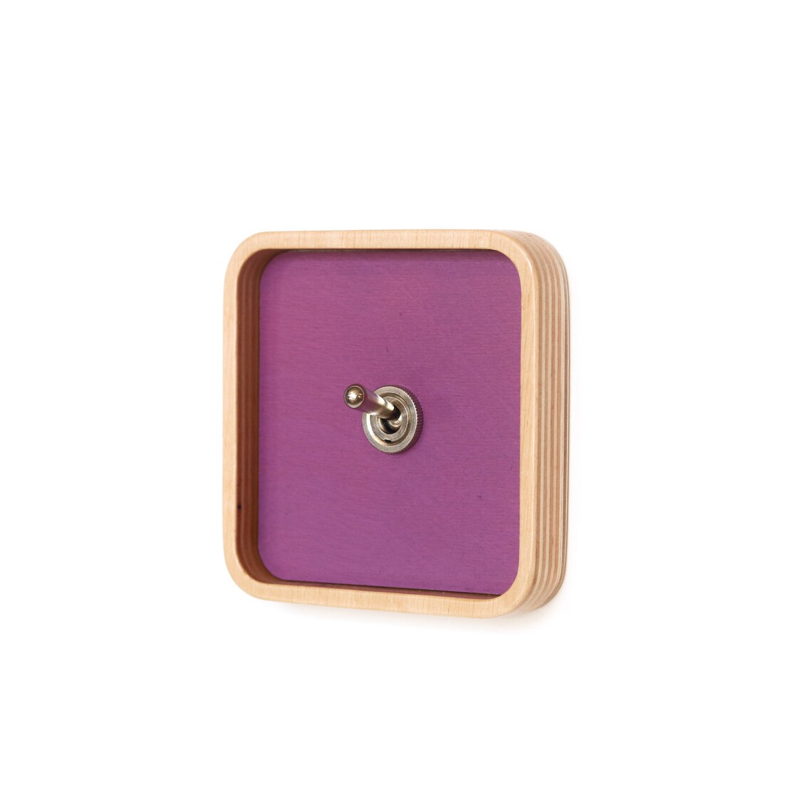 Single Color Square Plywood Minimal Light Switch - Etsy