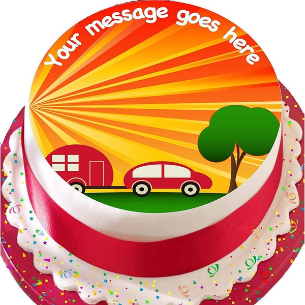 Caravan Cake Topper - Etsy UK