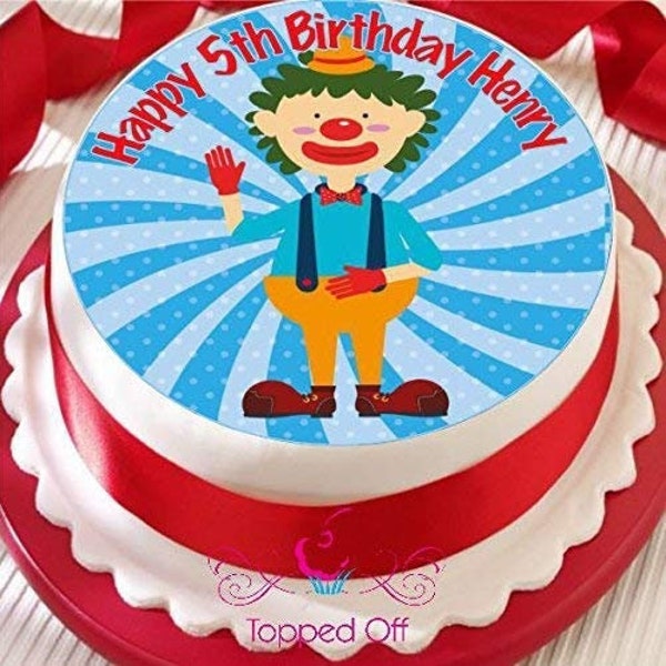 Clown Cake Toppers - Etsy