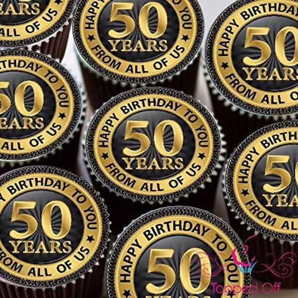 50th Birthday Round Svg - Etsy