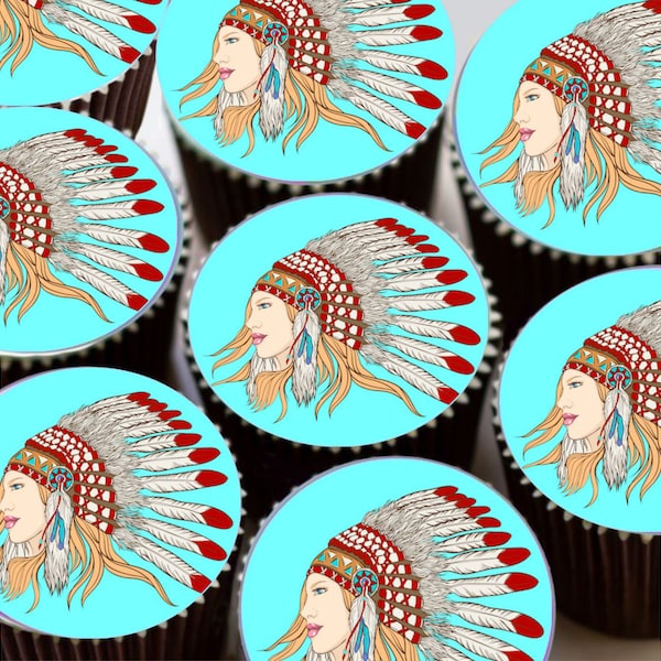 Native American Cake Topper - Etsy