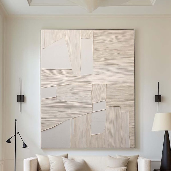 Neutral Textured Wall Art - Etsy