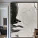 Large Faceless Portrait Painting Abstract Figure Wall Art Black White ...