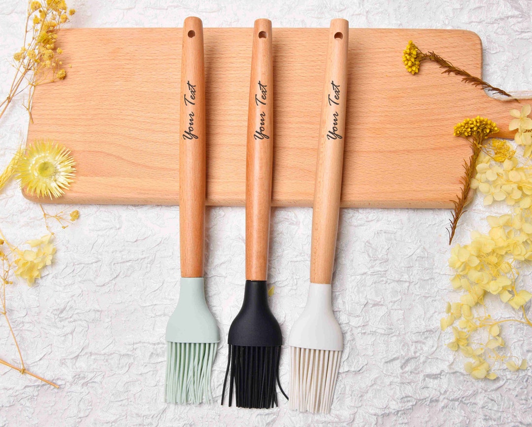 Personalised Kitchen Bating Brush Wooden Basting Brush Etsy