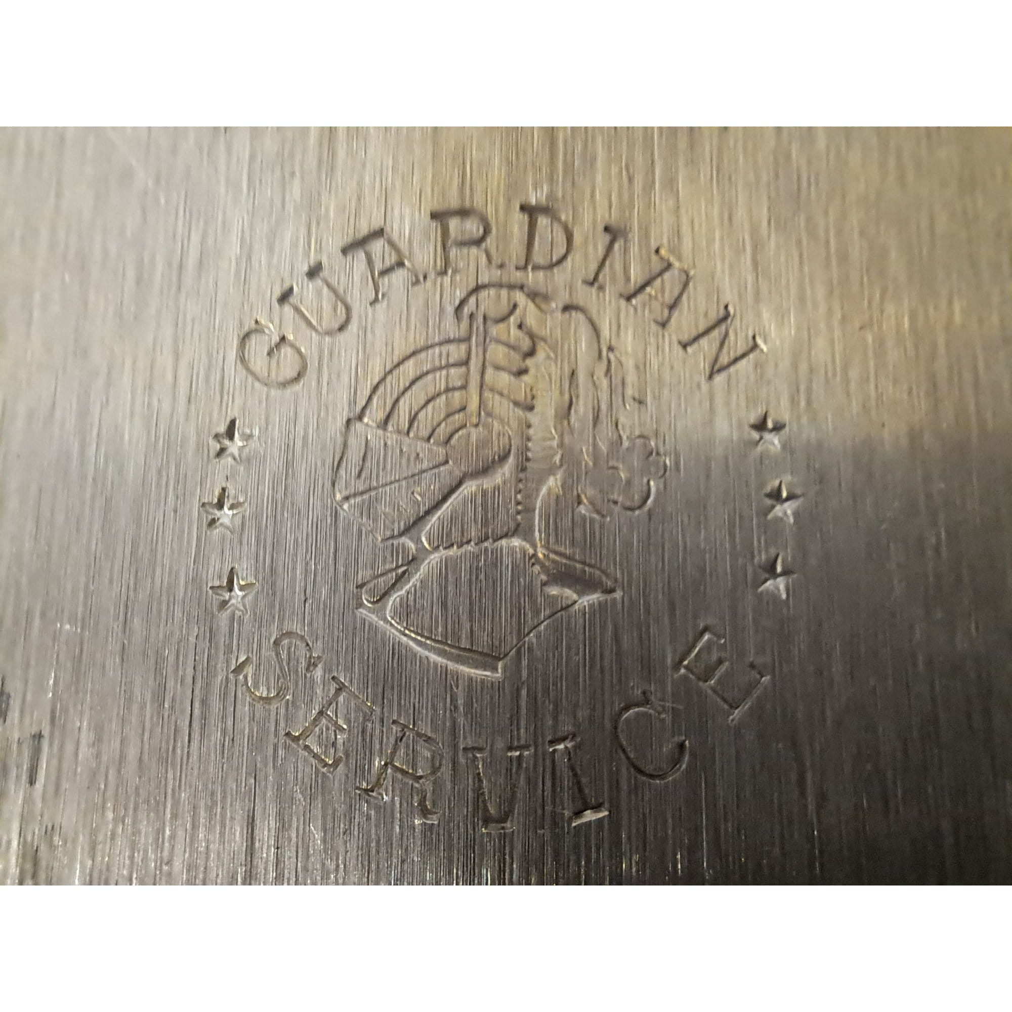 Vintage Collectible Prop Guardian Service Pewter Metal 2 Piece Serving ...