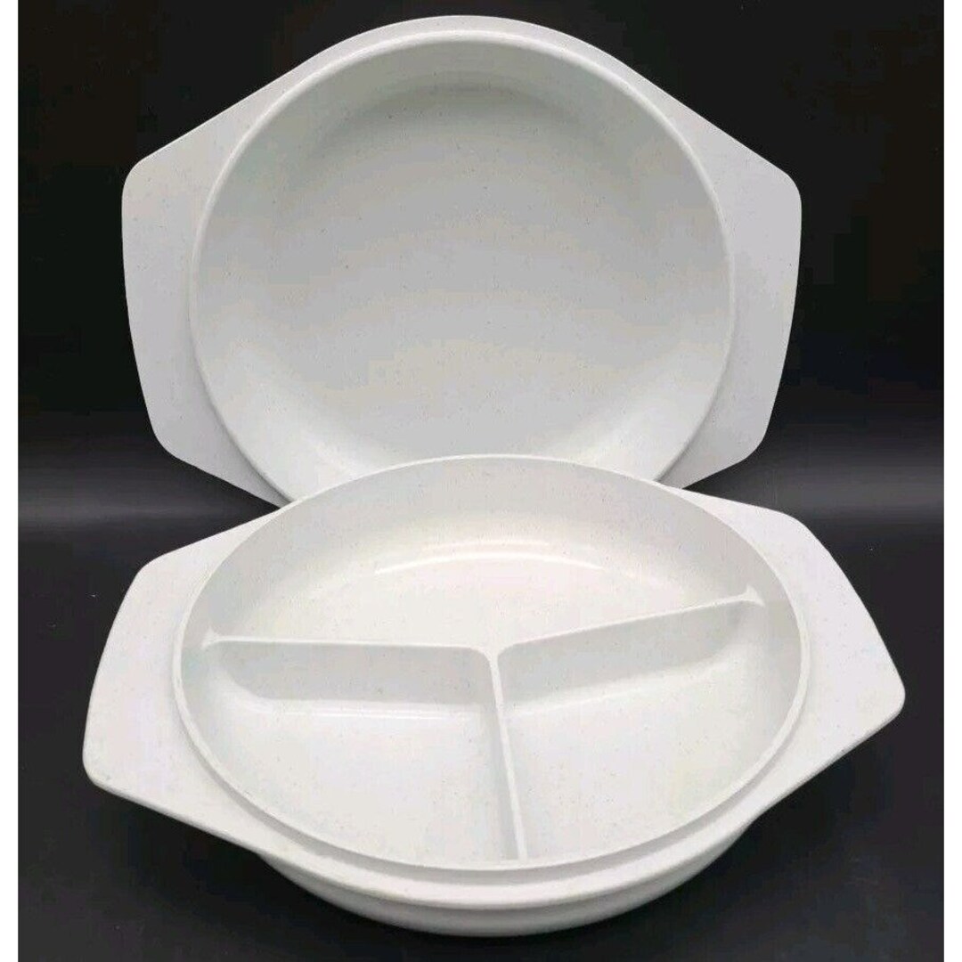 Nordic Ware Microwave Divided Three for One Dish Bowl & 7.5" Utility ...