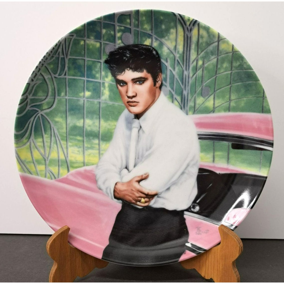 Vintage Collectible Prop Elvis Plates Numbered B Emmett - 1989 Memphis ...