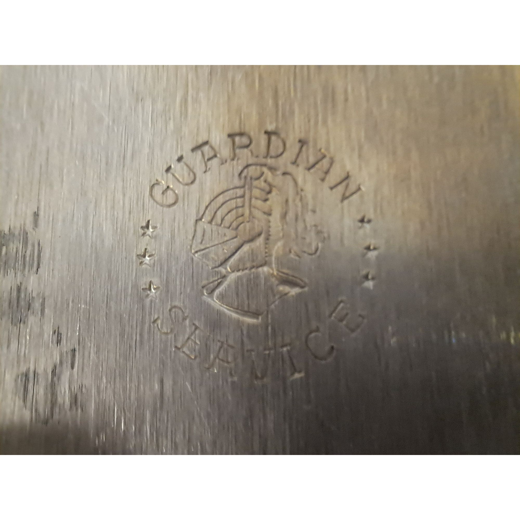 Vintage Collectible Prop Guardian Service Pewter Metal 2 Piece Serving ...