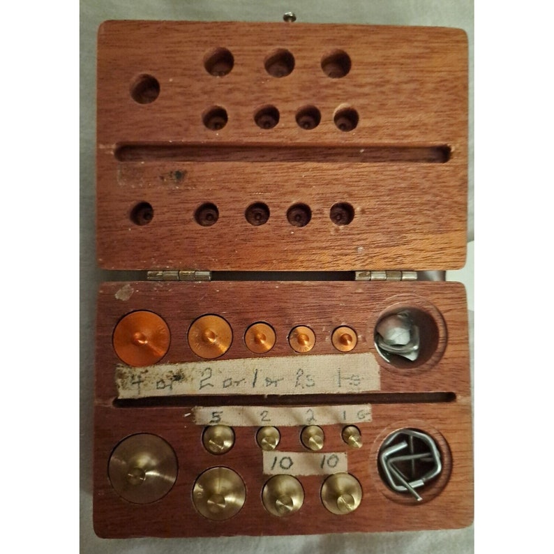 Vintage Christian Becker Torsion Balance Scale Weights W Box Missing ...