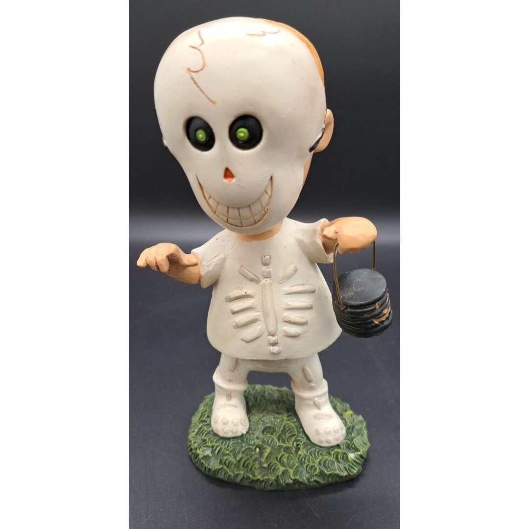 Vntg RARE Pottery Barn Skeleton Trick or Treater Bobblehead & Body ...