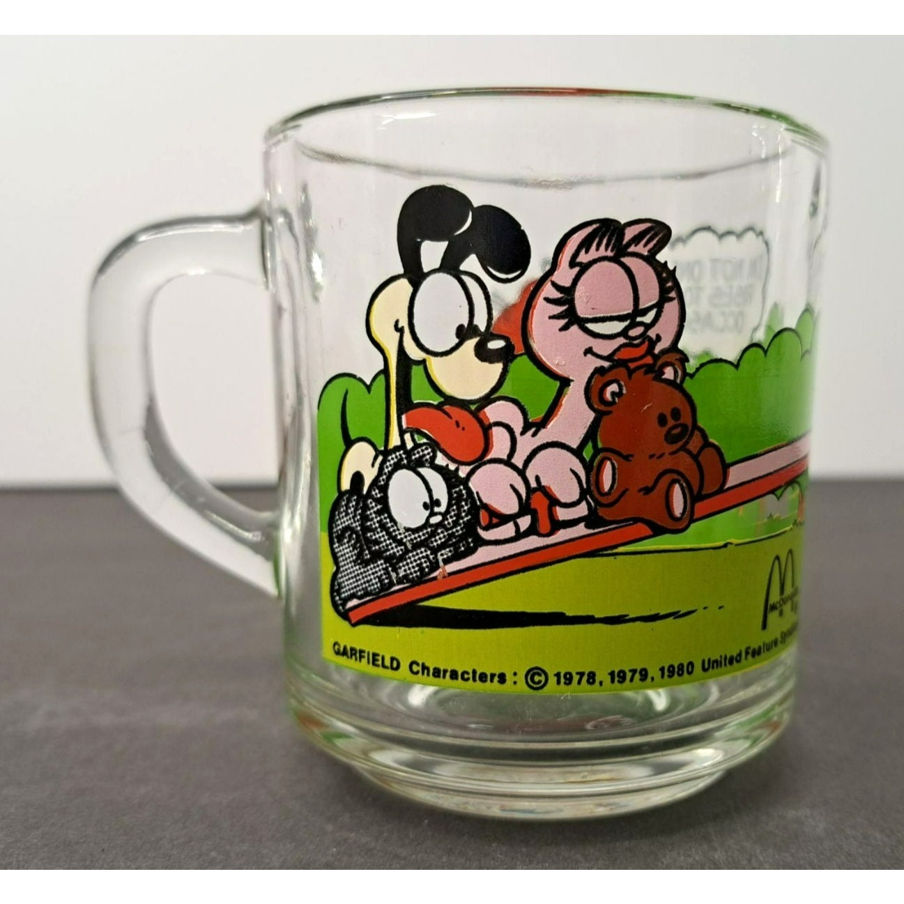 Vintage Collectible Mcdonald's Garfield Odie Clear Glass - Etsy