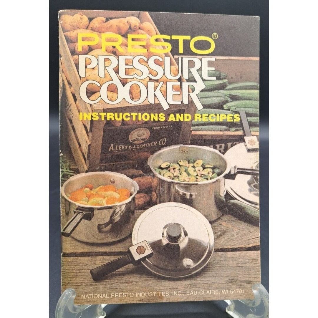 Vintage 1977 Presto Pressure Cooker Instructions and Recipes Cookbook ...