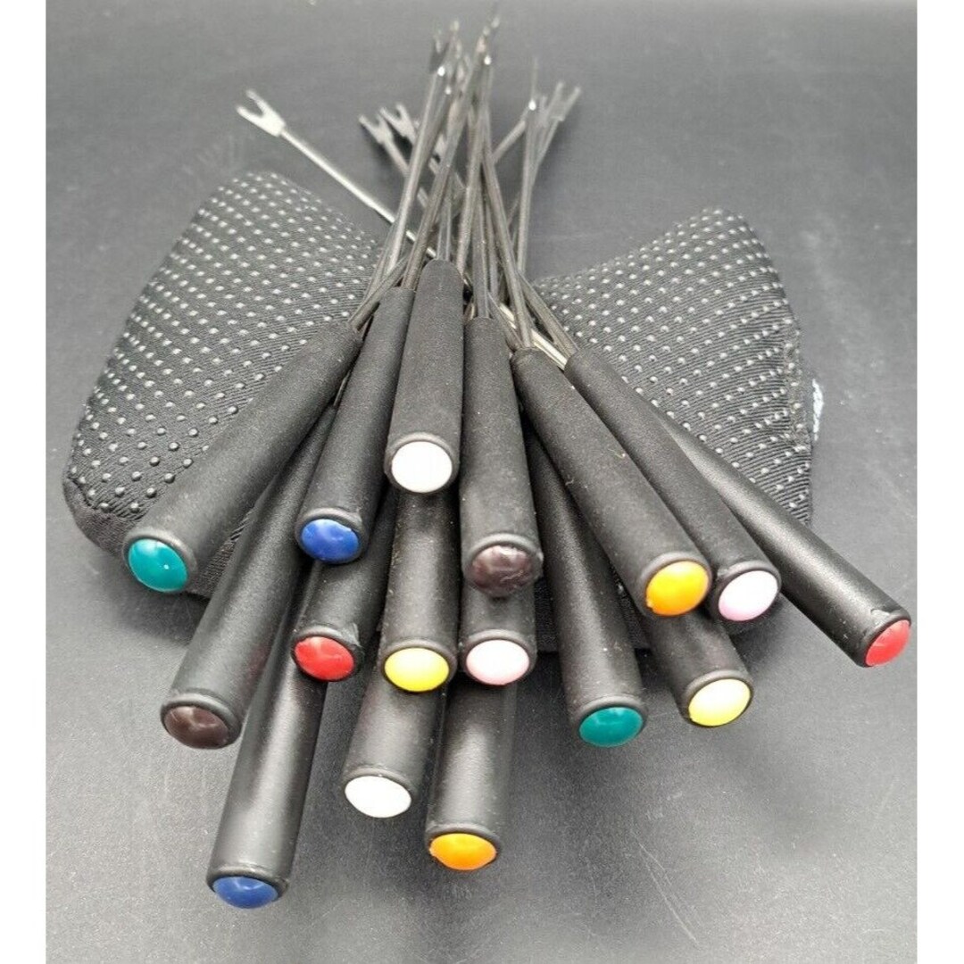Set of 16 Fondue Forks 2 of Ea Color so Everyone Get 2 Forks Ea. NOS - Etsy