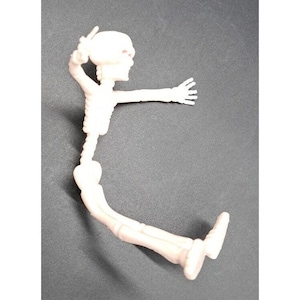 Vintage Bendable Poseable Skeleton Toy Figure 1980s Halloween Décor or ...