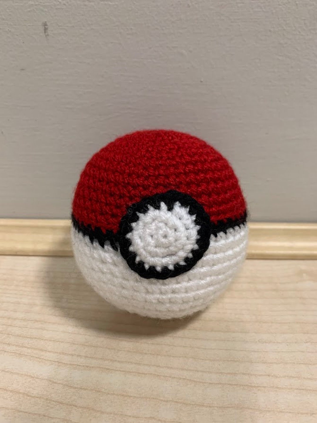 POKEMON POKE BALL Handmade Plush Crochet Poke Ball pokemon - Etsy