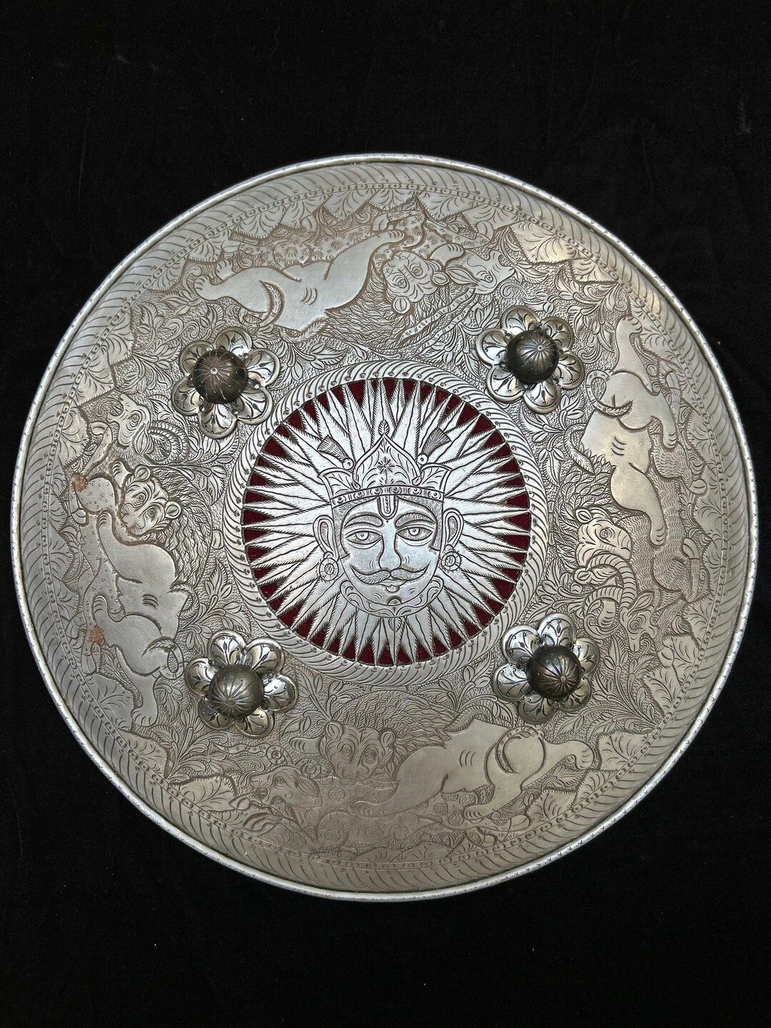 Vintage Indian Rajput Maratha Sikh Dhal Warrior Dhal Shield - Etsy