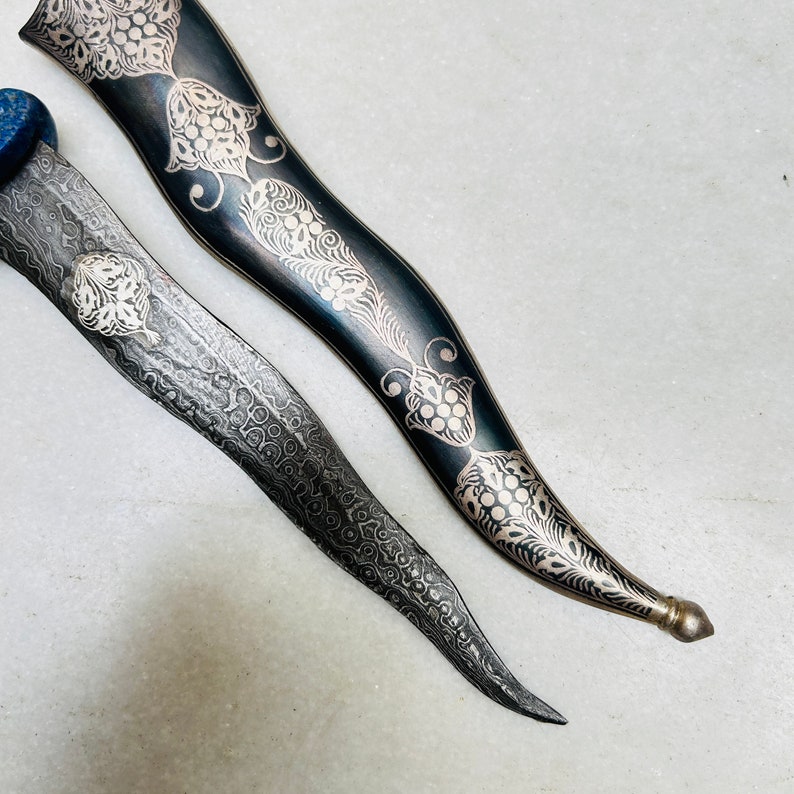 Indian Assorted Mughal Indo Persian Lapis Lazuli Handle Dagger Knife ...