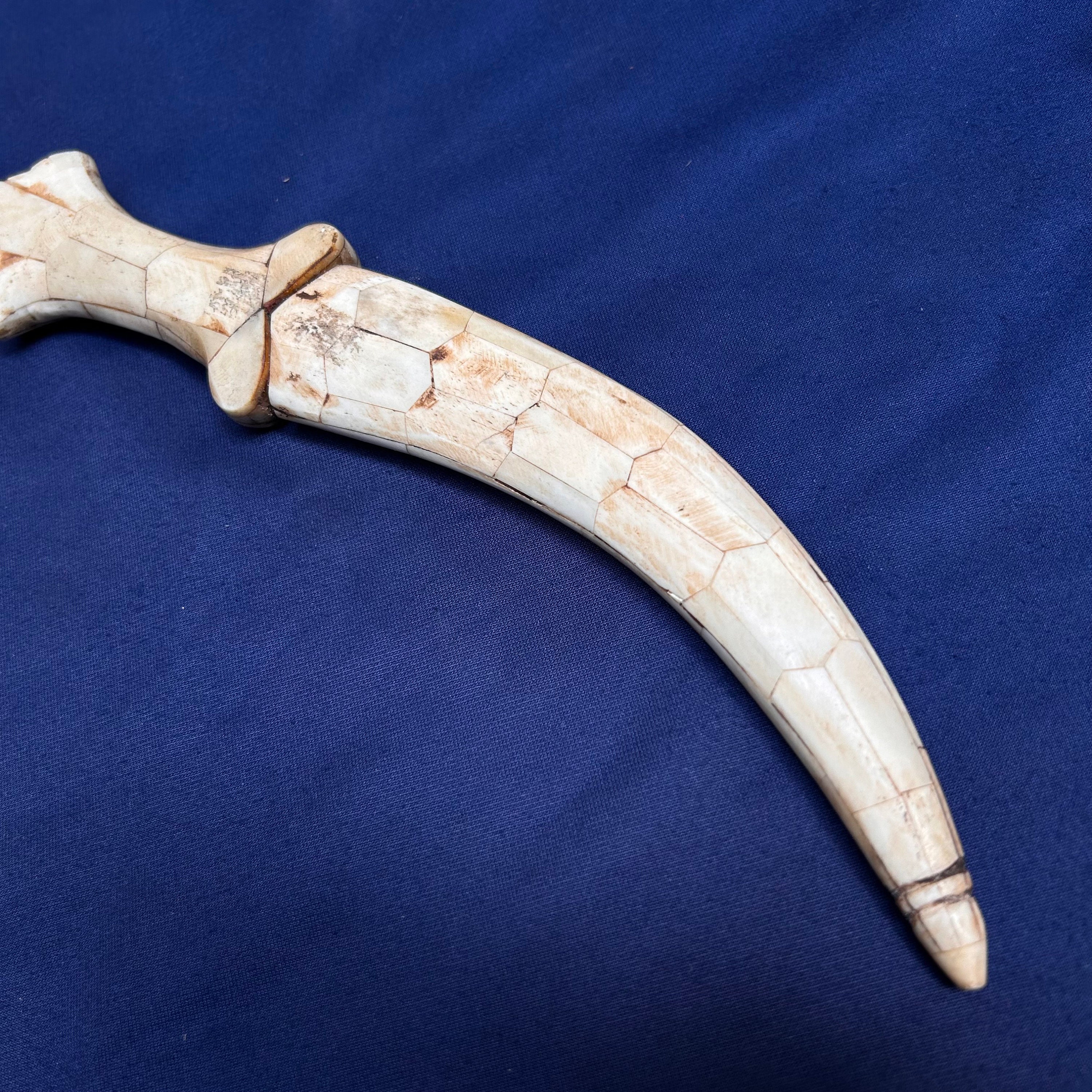 Antique Islamic Mughal Handmade Dagger Handle of Camel Bone Dagger With ...