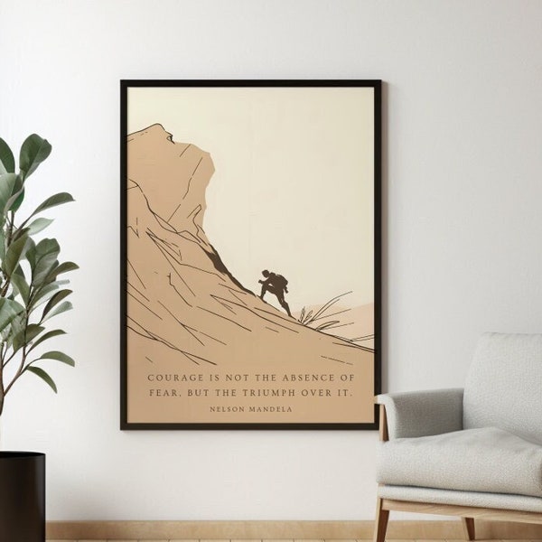 Courage Poster - Etsy