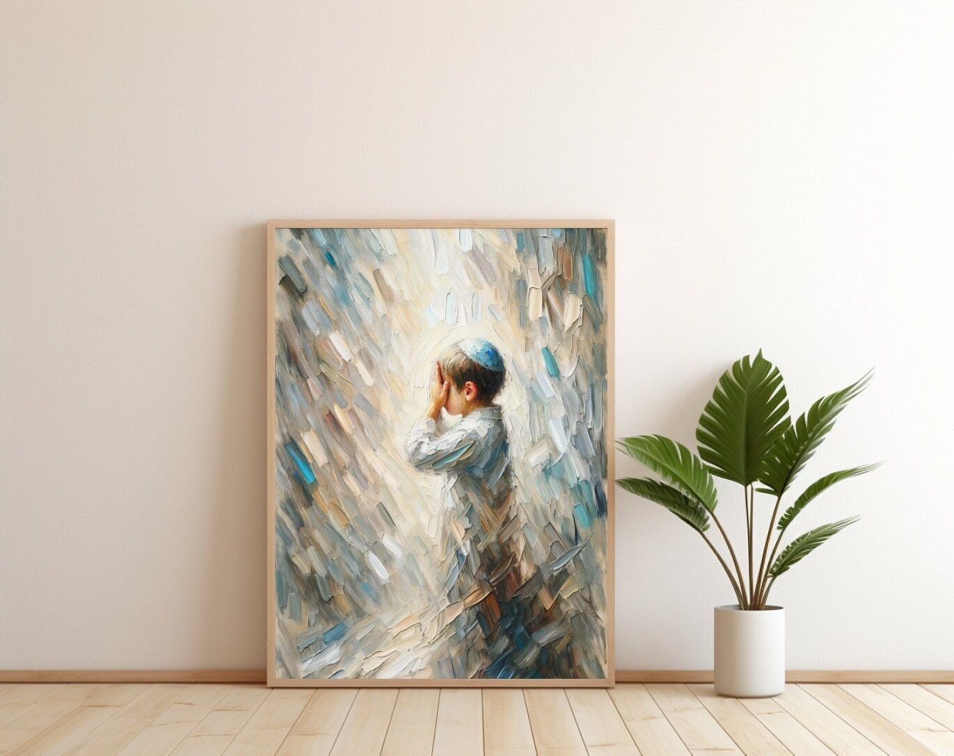 Abstract Child Shema Painting Digital Download Shema Israel Jewish Wall ...