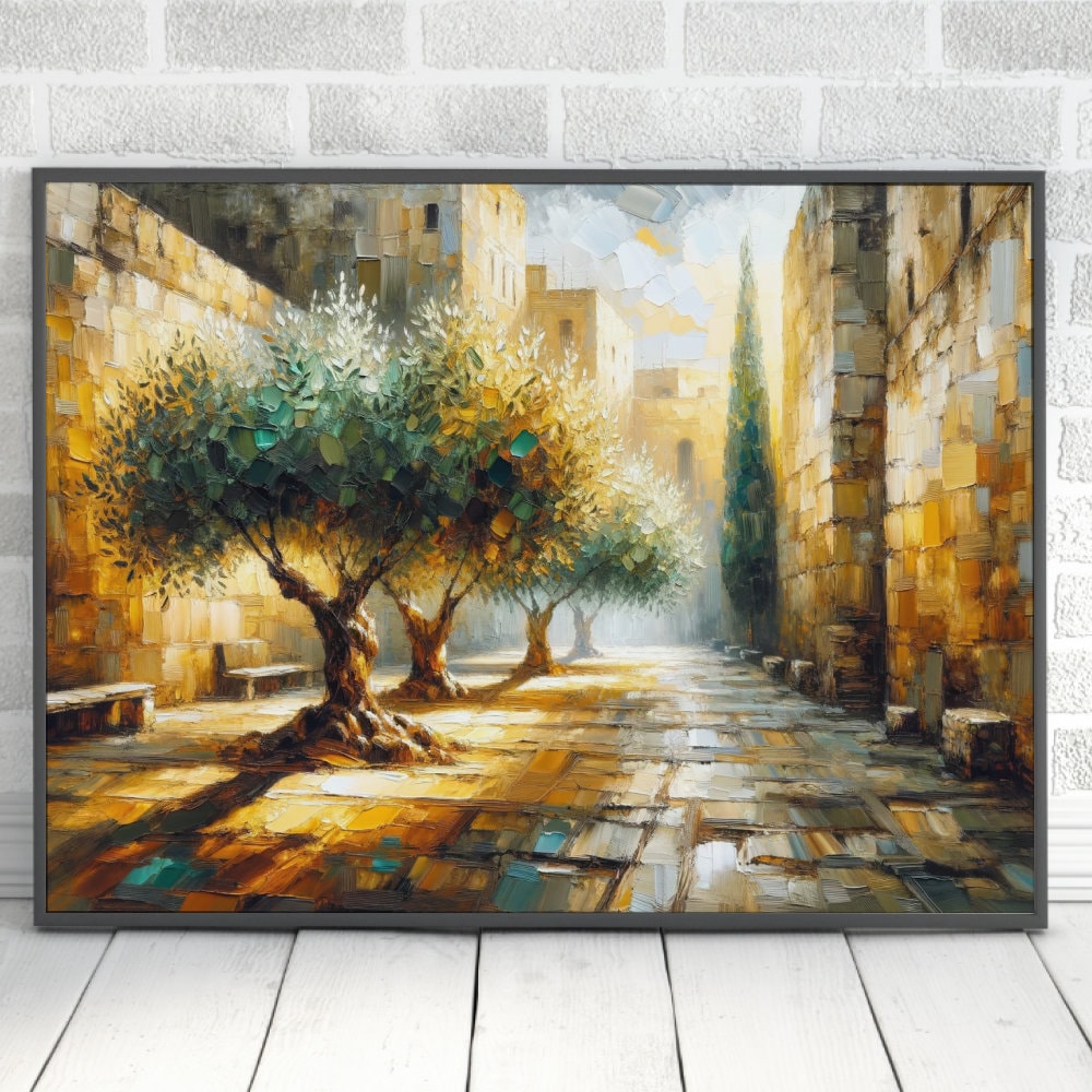 Jerusalem Painting Digital Download, Old City Alley Print, Judaica ...